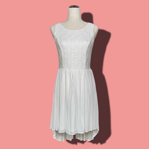 Alya | Dresses | Alya White Fit And Flare Mini Dress | Poshmark